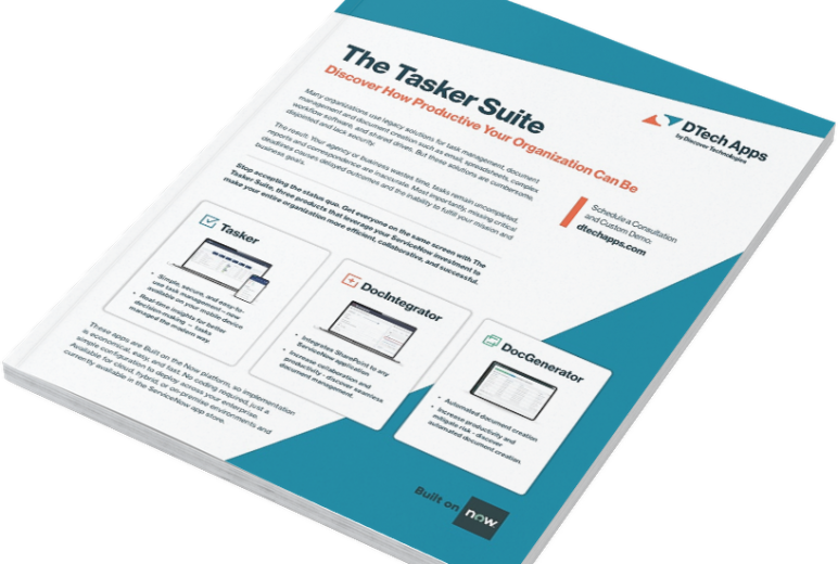 Infographics & Brochures - Enterprise Solutions for ServiceNow - DTech Apps